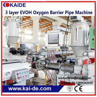 China 3 Layer PERT/EVOH oxygen barrier pipe extruder machine EVOH pipe making machine Supplier for sale