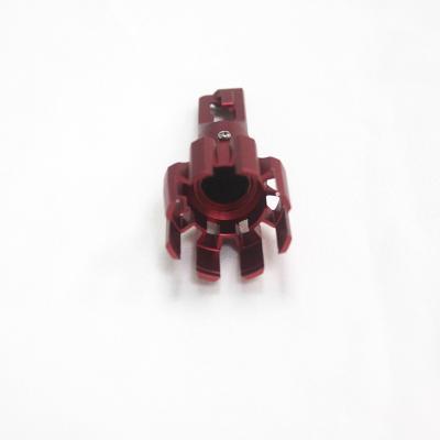 Cina Pezzi meccanici di alluminio di CNC della luce del LED, pezzi meccanici anodizzati rossi di CNC in vendita