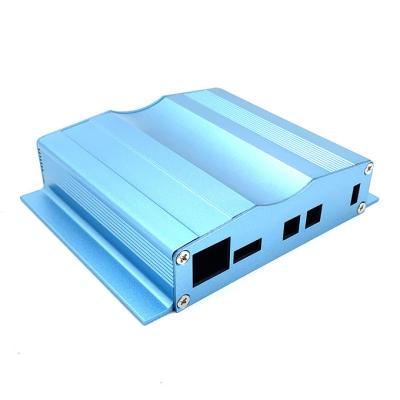 Cina Recinzione di alluminio di CNC di scoppio blu della sabbia per l'anti ruggine di elettronica in vendita