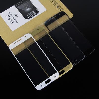 China 0.26mm 3D Curved Edge To Edge Full Cover Tempered Glass Screen Protector For Samsung Galaxy S7 for sale