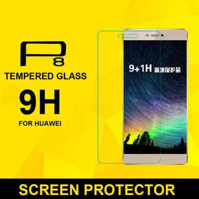 China 0.33mm Oil-proof Tempered Glass Screen Protector For Huawei Ascend p8 for sale