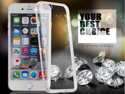 China Crystal Rhinestone Clear TPU Case For Iphone for sale