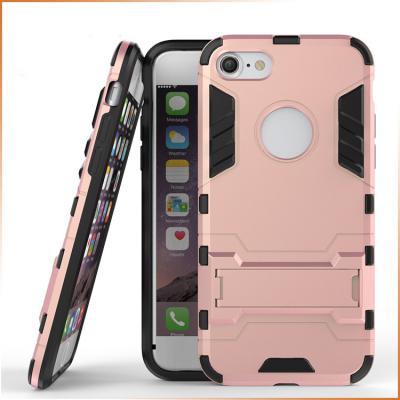 China PC+TPU Rugged Armour Kickstand Case For iPhone With Free Logo Custom for sale