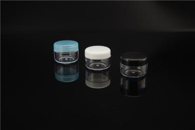 Cina Contenitori di stoccaggio cosmetici mini svegli di trasporto facili 5ml, bottiglie e barattoli cosmetici di plastica del coperchio dei pp in vendita