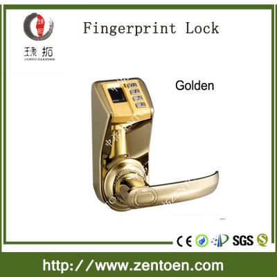 China indoor user fingerprint cabinet lock golden & silver biometric fingerprint door lock for sale