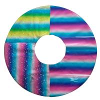 China Clear Round Star Inflatable Glitter Pool Float Swimming Ring 36inch PVC for sale