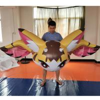 China Custom PVC Inflatable Fox Swim Ring 105cm Donut Pool Float with EN71 Certification for sale