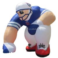 China Customized 6m High Oxford Cloth Inflatable Baseball Player for Advertising with 220V Blower for sale