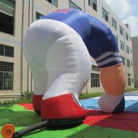 China Customized 6m High Oxford Cloth Inflatable Baseball Player for Advertising with 220V Blower for sale