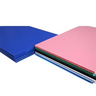 China Black / Transparent / Green Rigid Strong Polypropylene PP Flute Board Thickness 2mm-7mm for sale