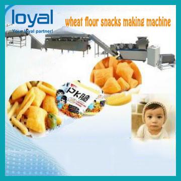 China Wheat Flour Puffed Snack Foods Making Production Extruder Machine for sale
