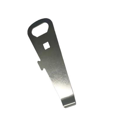 China Stainless Iron Sublimation Blank Metal Flat Beer Bottle Opener for sale