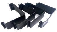 China Black E Coating Carbon Steel Reusable Spring Crate Clips Metal Sheet Fabrication for Wooden Crates for sale