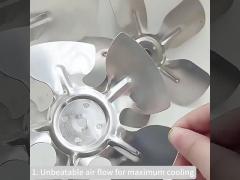 As lâminas curvas do ventilador de alumínio para um desempenho duradouro