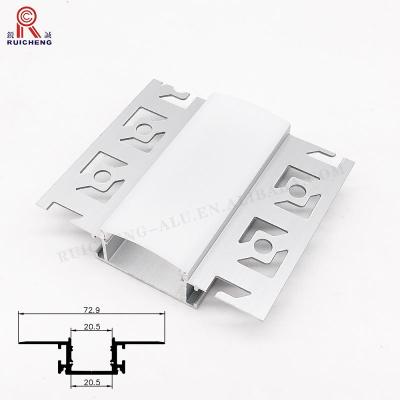 Cina Inclini il rivestimento di alluminio della sabbiatura di spessore di profilo 0.8mm della luce di striscia del LED in vendita