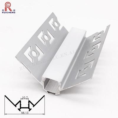 Cina Inclini il rivestimento di alluminio della sabbiatura di spessore di profilo 0.8mm della luce di striscia del LED in vendita