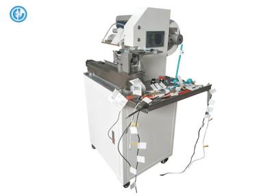 Cina Sistema d'etichettatura piegante del cavo del trasduttore auricolare, etichettatrice adesiva automatica dei semi in vendita