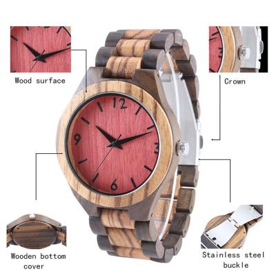 Cina Orologio impermeabile di Movt del quarzo dell'orologio di legno degli uomini delle donne dell'OEM in vendita