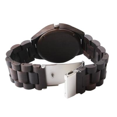 Cina Orologio di bambù resistente di legno del quarzo dell'acqua di bancomat del quadrante 3 dell'orologio degli uomini in vendita