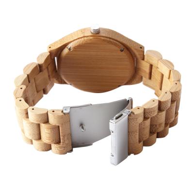Cina BANCOMAT di bambù della banda 0-3 di stile dell'orologio di legno semplice del quarzo con colore su misura in vendita