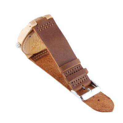 Cina Orologio di legno minimalista del quarzo delle donne, orologio di bambù con il movimento del quarzo in vendita