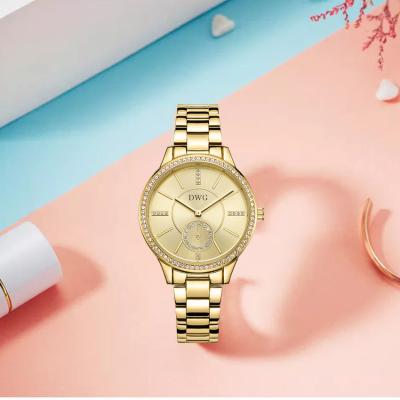 Cina Oro impermeabile IP30 dell'orologio 18k del quarzo della lega di 3ATM Giappone PC21S in vendita