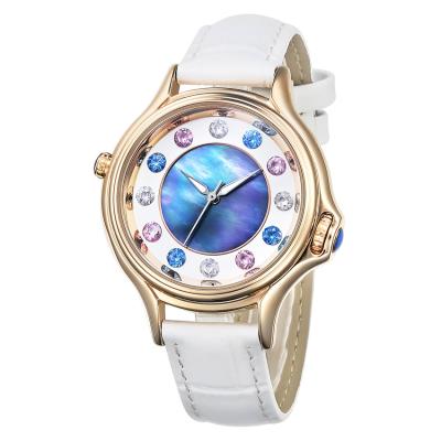 China Mãe de Peral Shell Face Alloy Quartz Watch relógio de um à prova de água de 30 medidores à venda