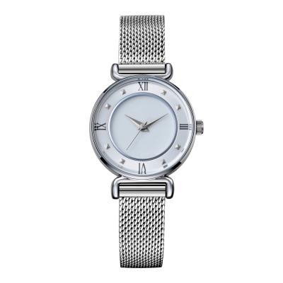 Cina Signore Mesh Band dell'orologio del quarzo della lega del IP Rose Gold Waterproof 28mm in vendita