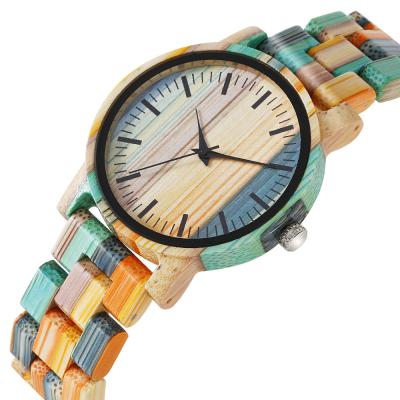 Cina Orologio di legno variopinto impermeabile con il progetto fatto a mano del movimento di PC21S in vendita