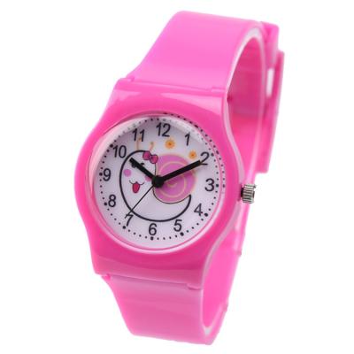 China Het dierlijke Horloge van het Jonge geitjes Plastic Kwarts met het Kwartsbeweging van de Siliconeriem Te koop