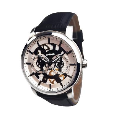 Cina Orologio automatico impermeabile di cuoio genuino dell'orologio rotondo degli uomini classici in vendita