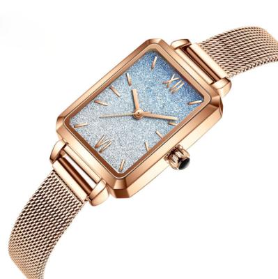 Cina Spessore quadrato di Mesh Strap 7.2mm degli orologi delle donne della lega di caso in vendita