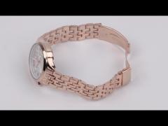 Stainless Steel Strap Men Wrist Watch , Movement Alloy Watch Customized Logo
