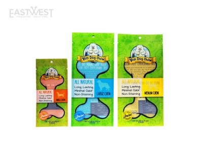 China Reclosable Zipper Stand Up Pet Food Pouches Heat Sealed Direct Color Printing for sale