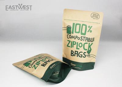 Cina Borse biodegradabili d'imballaggio biodegradabili verdi dell'alimento delle borse della carta kraft in vendita