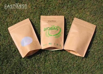Cina Stia sulle borse d'imballaggio biodegradabili con la chiusura lampo e la finestra concimabili in vendita