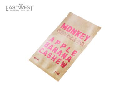 China Matte Finish Kraft Paper Pouch With Spot Glossy Print Flat Surface Easy To Use for sale