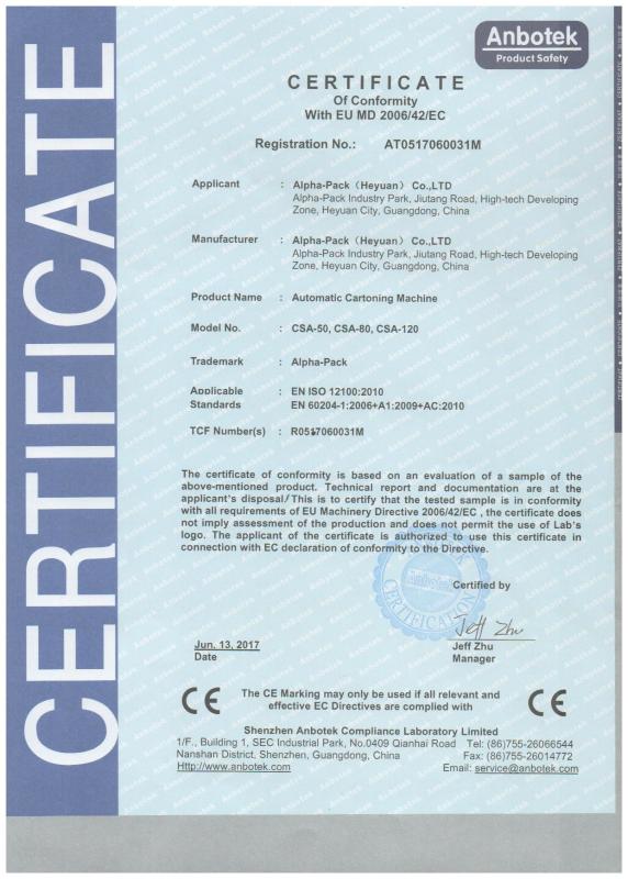 CE - Shenzhen Ouya Industry Co., Ltd.