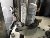 China High Efficiency Fully Automatic Can Seaming Machine , PLC Plastic Can Sealer Machine for sale
