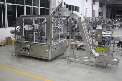 Cina touch screen rotatorio di Doypack della macchina di rifornimento del sacchetto di Premade del trasportatore di entrata 2000ml in vendita