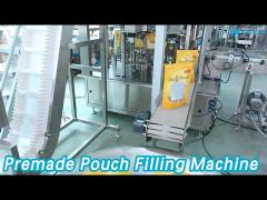 3PH Powder Packaging Premade Pouch Filling Machine 20 - 30 Ppm PLC Controlled