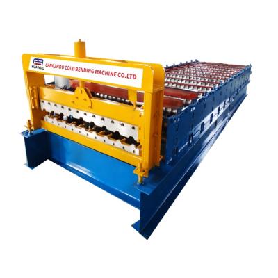 China Color Steel Wall Panel Roll Metal Galvanized Platel Roll Forming Machine for sale