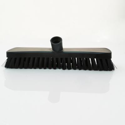 Cina L'acciaio duro della spazzola della piattaforma della setola tratta la scopa di spinta resistente per pulizia dura in vendita