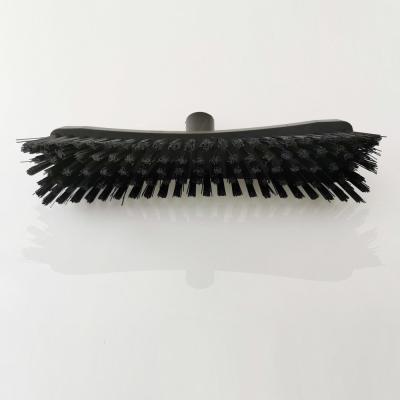 Cina L'acciaio duro della spazzola della piattaforma della setola tratta la scopa di spinta resistente per pulizia dura in vendita