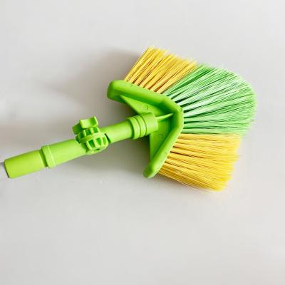 Cina Durable Flexible Ceiling Fan Duster Telescoping Pole Hard Bristles Long Handle  Angled Head Cobweb Duster in vendita