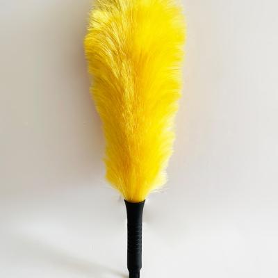 Cina Durable Flexible Telescoping Handle Soft Scalable Microfiber Cleaning Cleaner Handle Feather Static Duster in vendita