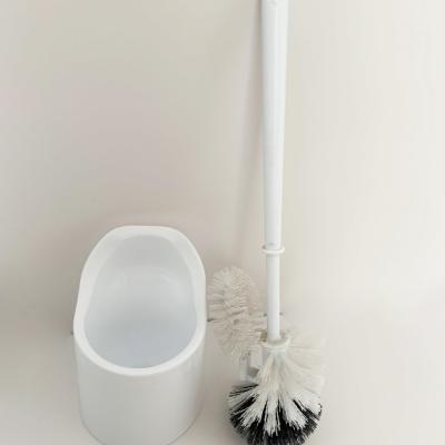 Cina Spazzola dura della toilette della setola dell'anti base di slittamento con la spazzola lunga compatta di buon rifugio delle prese del supporto in vendita