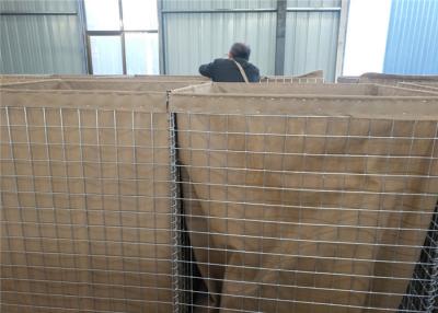 中国 軍の擁壁のための75mmの正方形の開始Hesco障壁によって溶接されるGabion 販売のため