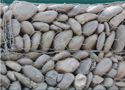 中国 Pvc Coating Gabion Mesh Baskets 3.7mm Wire Riverbank Treatment 販売のため