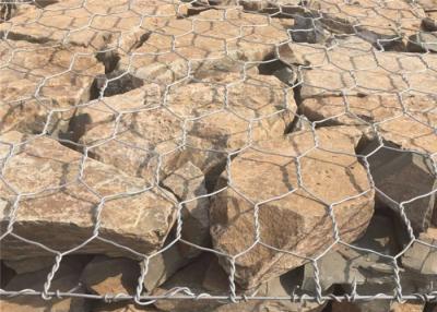 中国 4m X 2m X 0.3m Gabion Stone Cage Hot Dipped Galvanized Iron Steel 販売のため